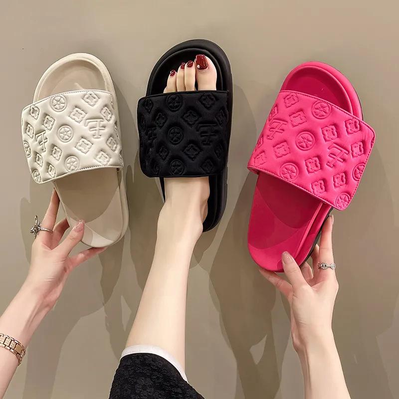 Selipar Tapak Tebal (Khas untuk Wanita), Sandal Pantai, Selipar ...