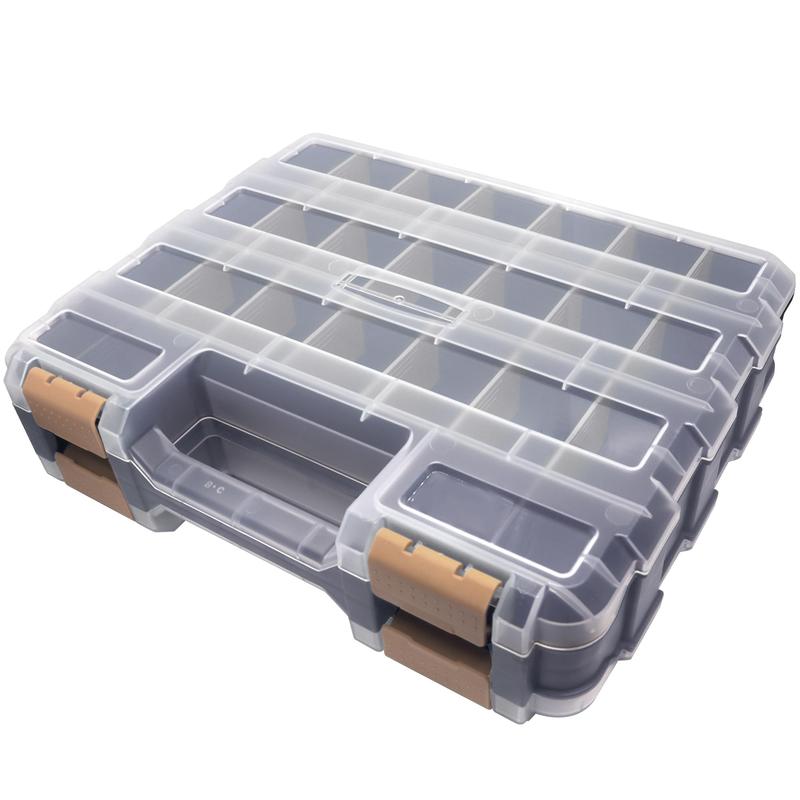 Double Side Tool Box Organizer Hardware Storage Portable Small - TikTok ...