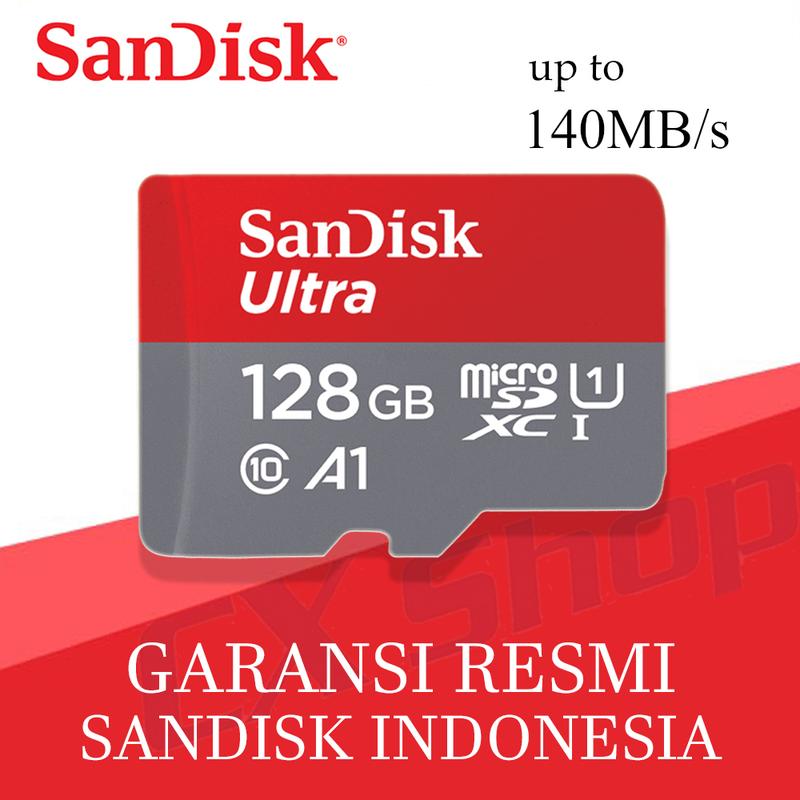SanDisk Ultra MicroSD 128GB A1 microSDXC UHS-I micro sd Device - Shop | Tokopedia