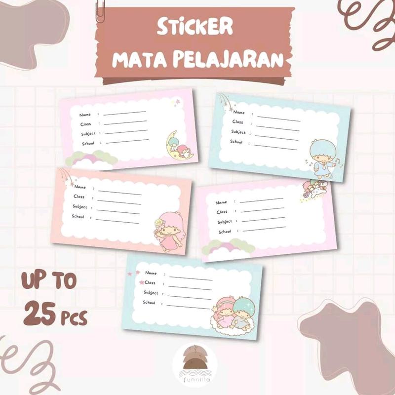 Stiker Lebel Mata Pelajaran Label - Shop | Tokopedia