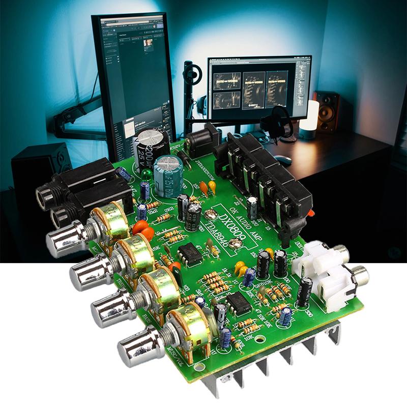 DC12V2A DIY DX-0809 Audio Amplifier Board 40W+40W Channel Stereo ...