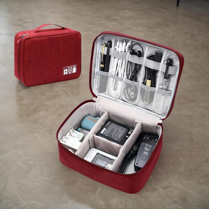 Travel Electronics Organizer, Large Capacity Storage Bag, Durable ...