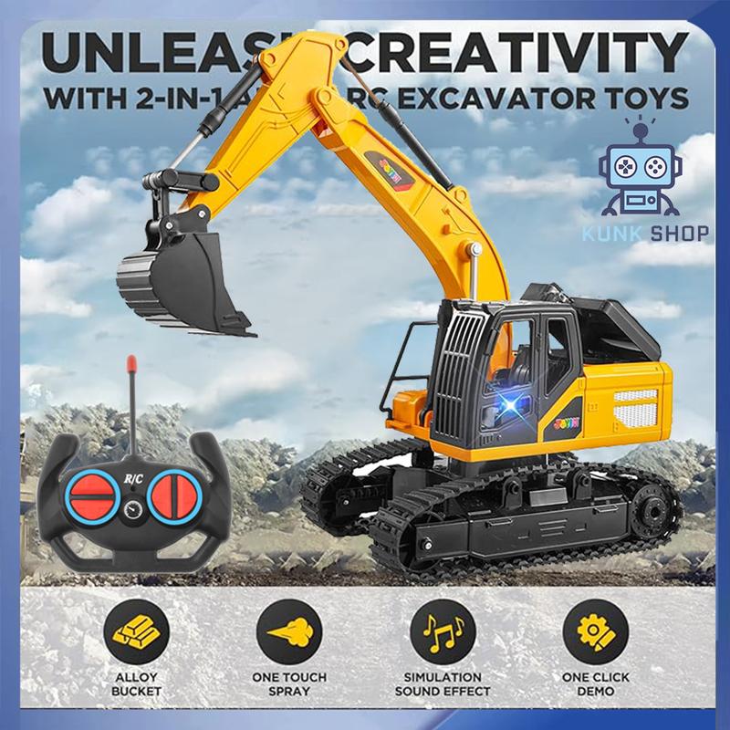 1:24 Remote Control Excavator backhoe Toys for Boys Dump truck - TikTok ...