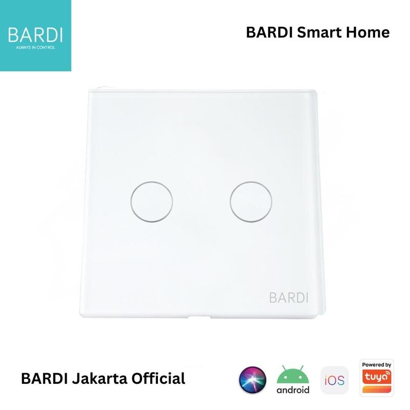 BARDI Smart Wall Switch EU2 Gang PUTIH Saklar WiFi Touch Sentuh - Shop ...