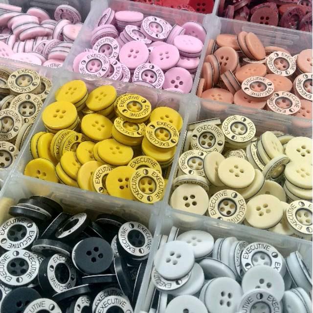 KANCING KEMEJA HEM EXECUTIVE 1.3CM PER GROSS - Shop | Tokopedia