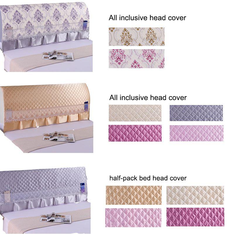 All inclusive Quilted Bed Headboard Cover With Lace Decoration ...