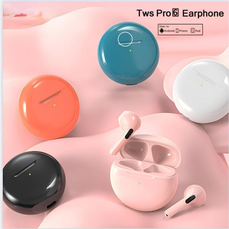 New Air Pro6 Tws Smart Touch Control Wireless Headphones Bluetooth ...