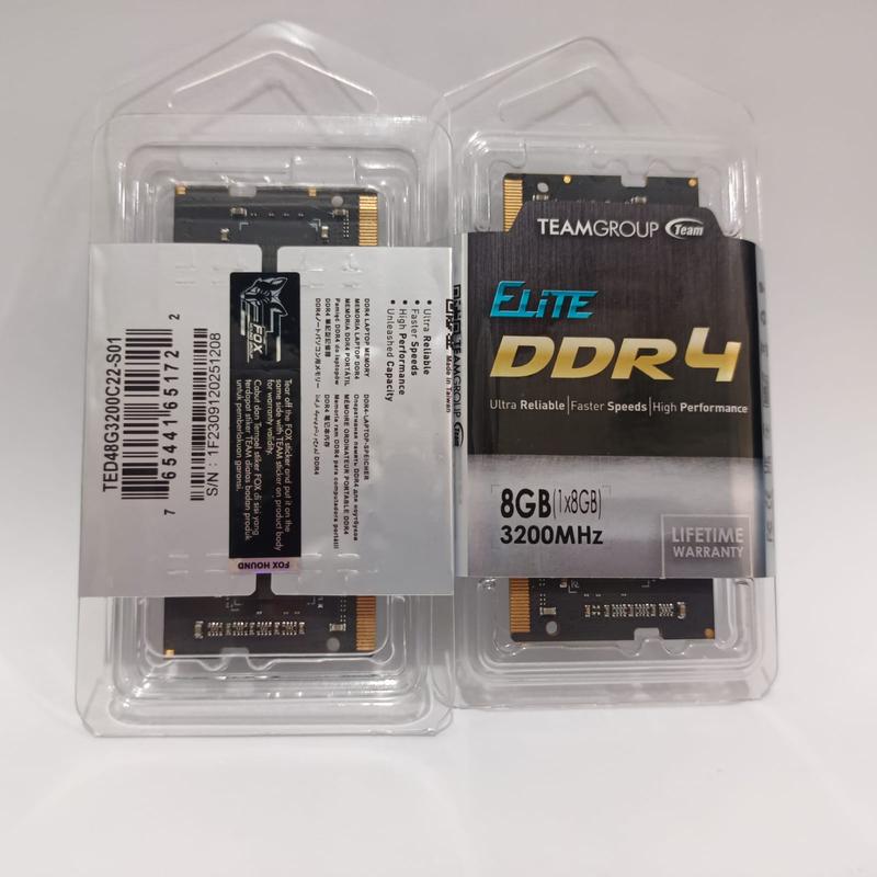 Team Group Ram Laptop 8GB DDR4 3200Mhz - SODIMM 8GB DDR4 PC25600 - Shop ...