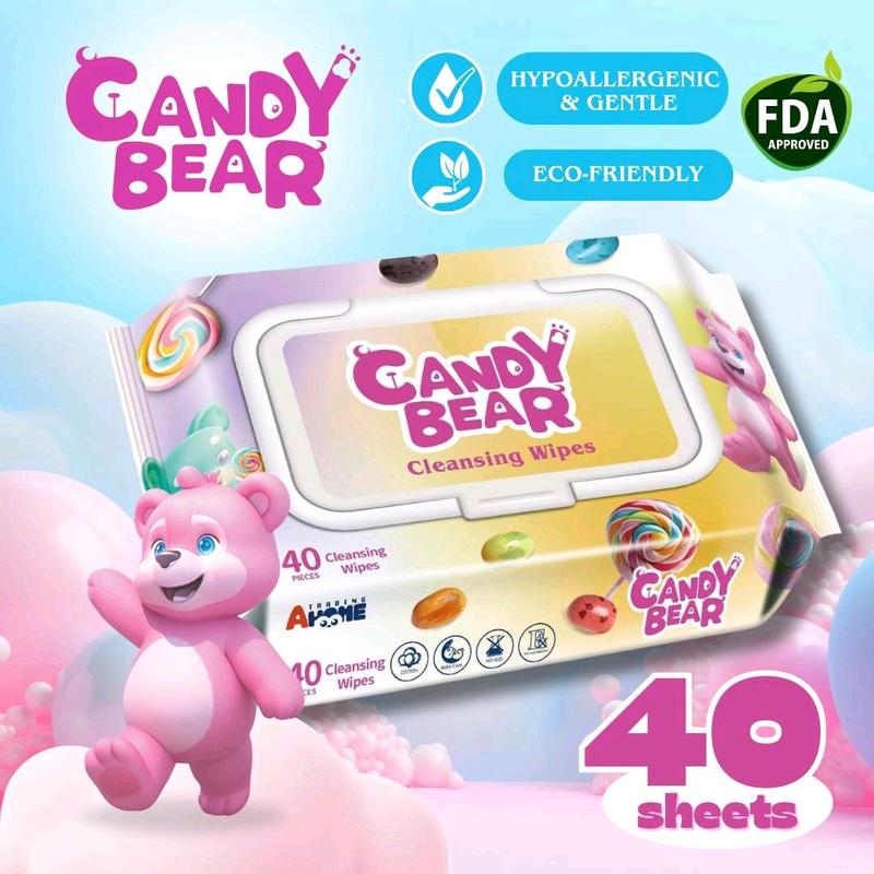 CANDY BEAR [5 PACKS] CLEANSING WIPES 40 SHEETS - TikTok Shop Philippines