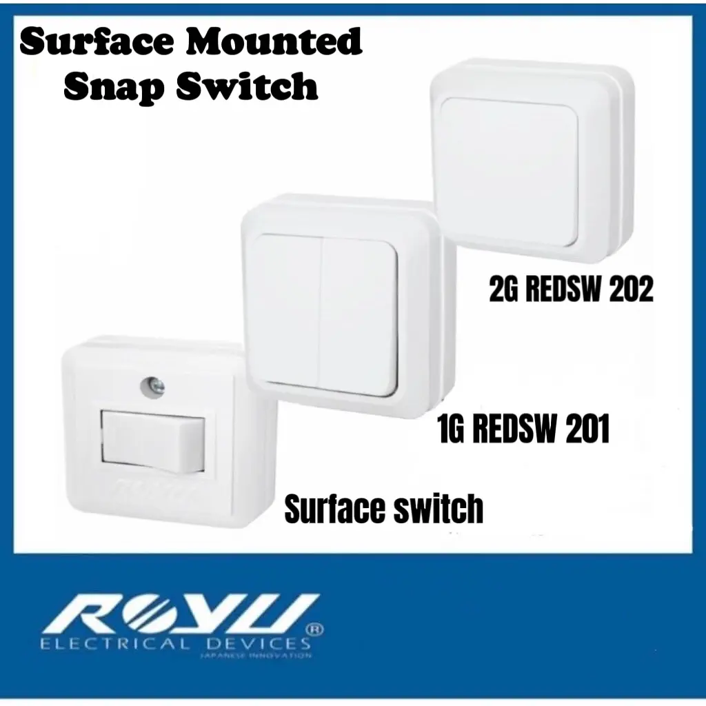Switch / Outlet Surface type Switch Single/Double Surface TYPE - Outlet ...