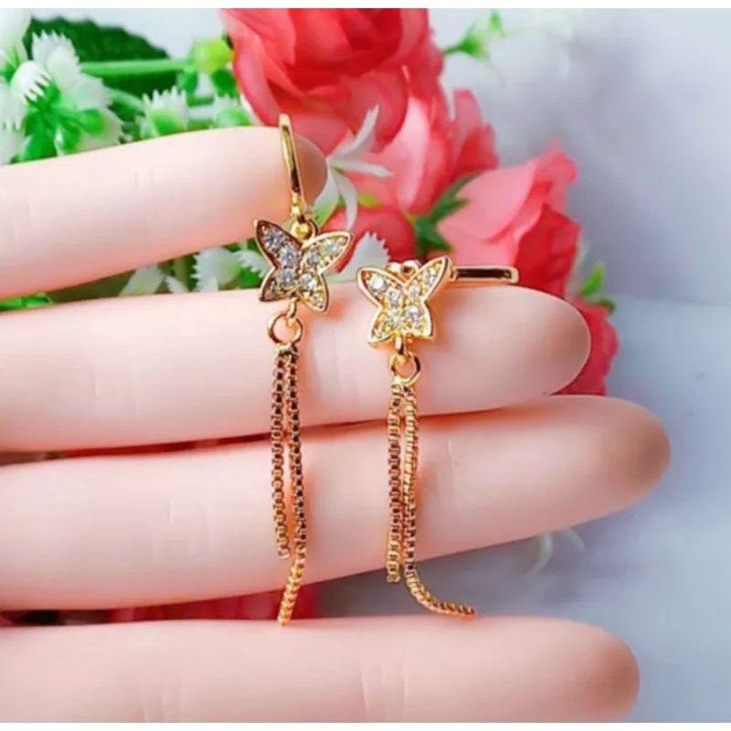 anting juray kupu-kupu permata satu Julia Aksesoris - Shop | Tokopedia