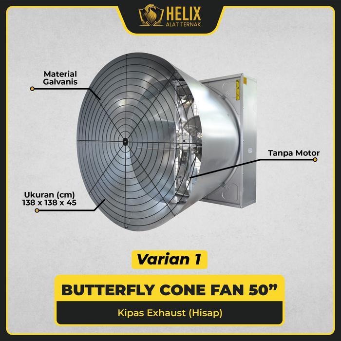 Butterfly Cone Fan 50" inch Kipas Exhaust Hisap Blower Kandang - Shop ...
