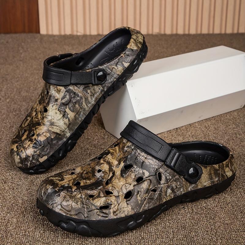 Men's Trendy Camouflage Clogs, Hollow Out Breathable Fashion - TikTok ...