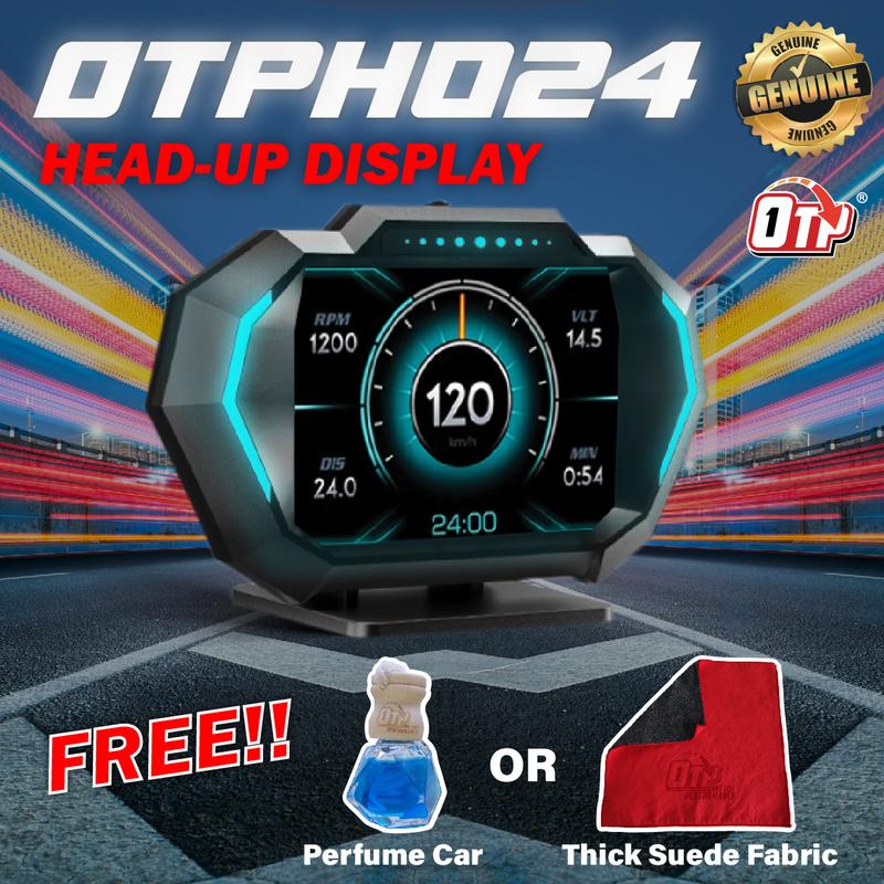 OTP-H024 OBD2 Meter Speedometer Gauge HUD Water Temp Turbo P24 - TikTok ...