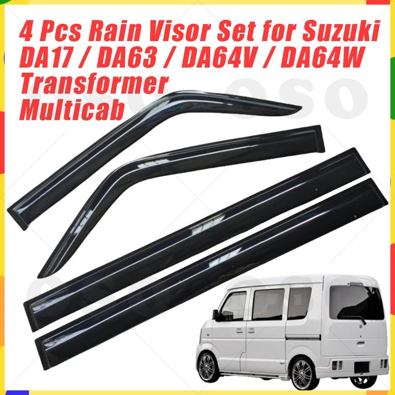 4Pcs Rain Visor for Suzuki Every DA64W and DA64V DA17 Mini Van - TikTok ...