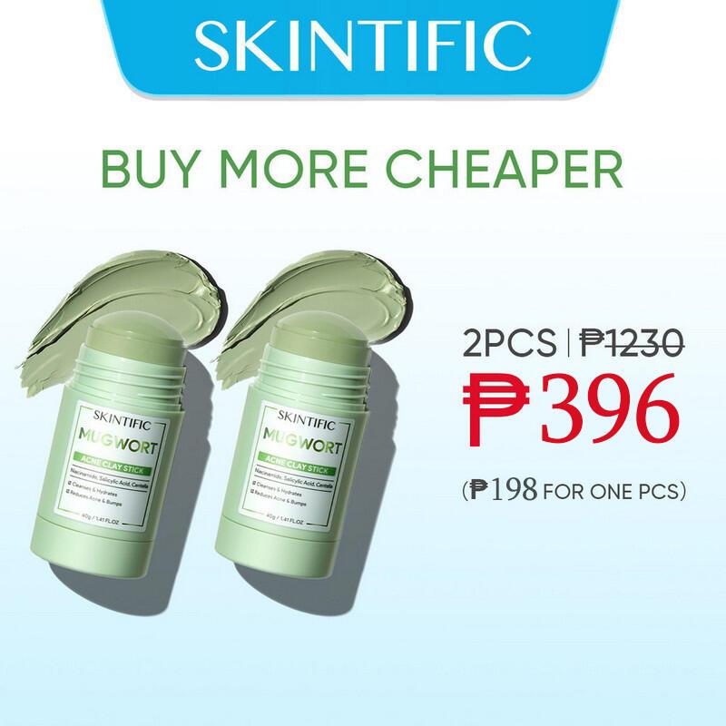 [SKINTIFIC] 2Pcs Mugwort Clay Facial Stick Green Skin Care Face ...