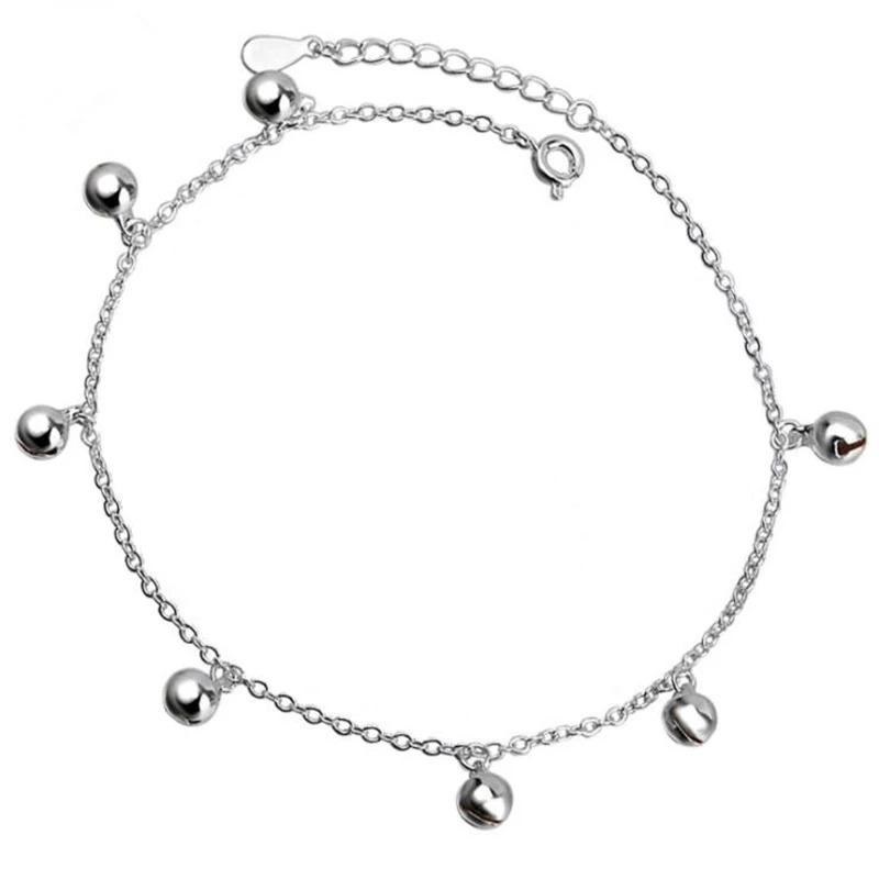 Gelang Kaki untuk Wanita, Loceng Bergaya dan Cantik, Perak Tulen ...