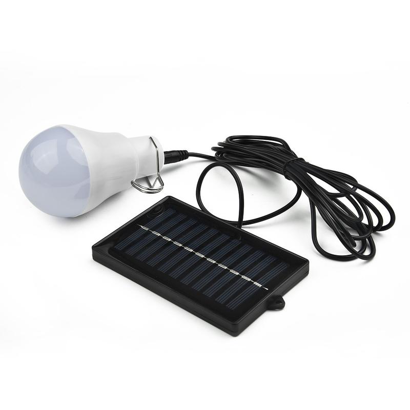 Lampu Mentol LED Kuasa Suria, 15W, Dicas Luaran, dengan Bateri - TikTok ...
