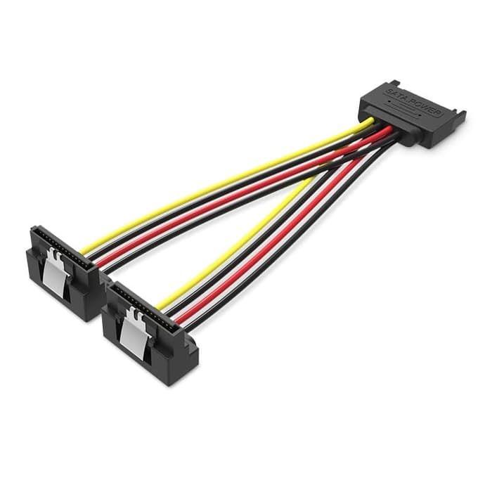 Promo Vention KDB Kabel Power SATA 15 Pin Male to 2 Female Harddisk HDD ...
