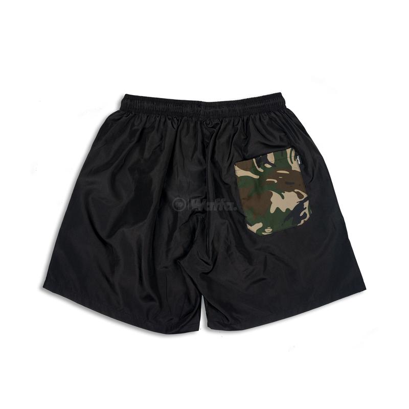 Waffa Celana Boxer Camo Polyester Hitam Model Kancing Pria FIt M sampai ...