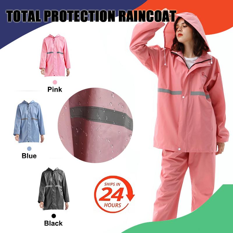Waterproof Rain coat with transparent Faceshield Breathable Anti-storm ...