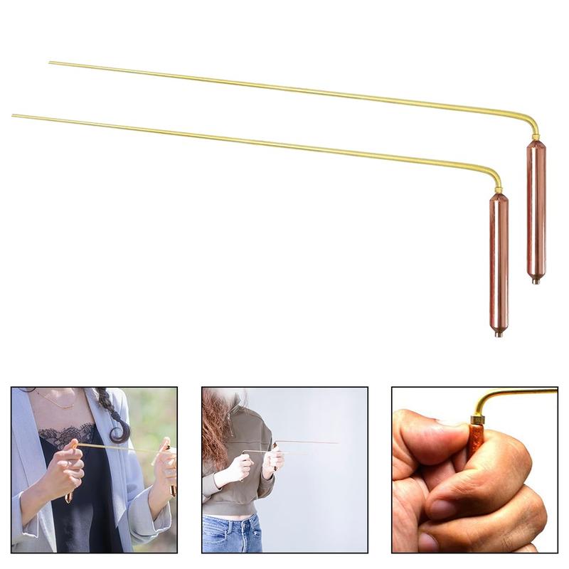 2 Pieces Copper Divining Rods Metal Detector for Divination/Treasure ...