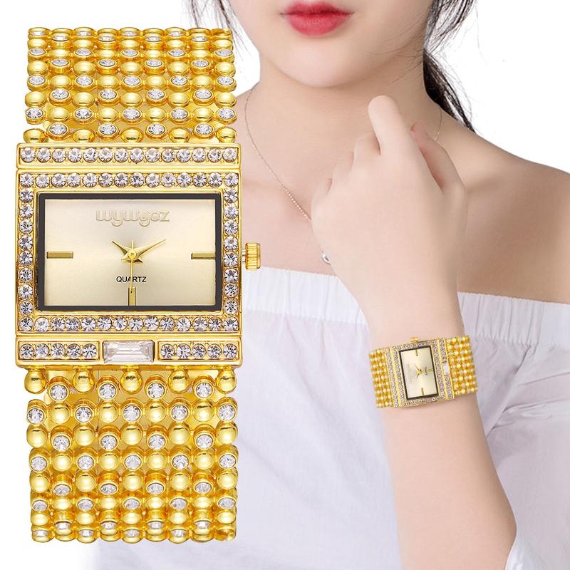 Jam tangan mewah dalam Kuarza dengan rhinestones wanita, dai - TikTok ...