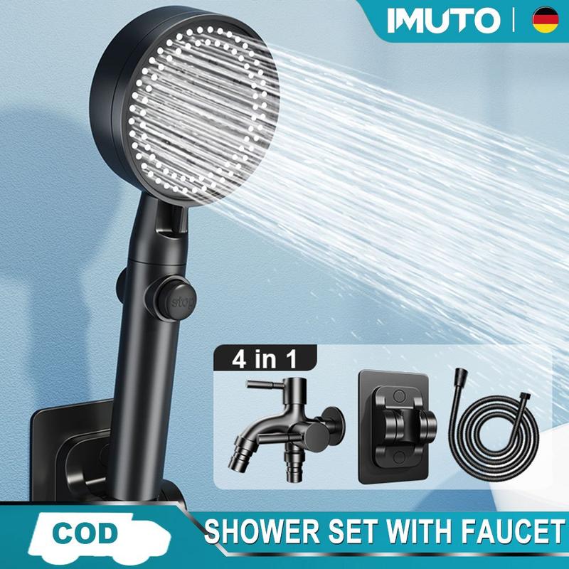 IMUTO 5-Speed Shower Set With Faucet Handheld Shower Bathroo - TikTok ...
