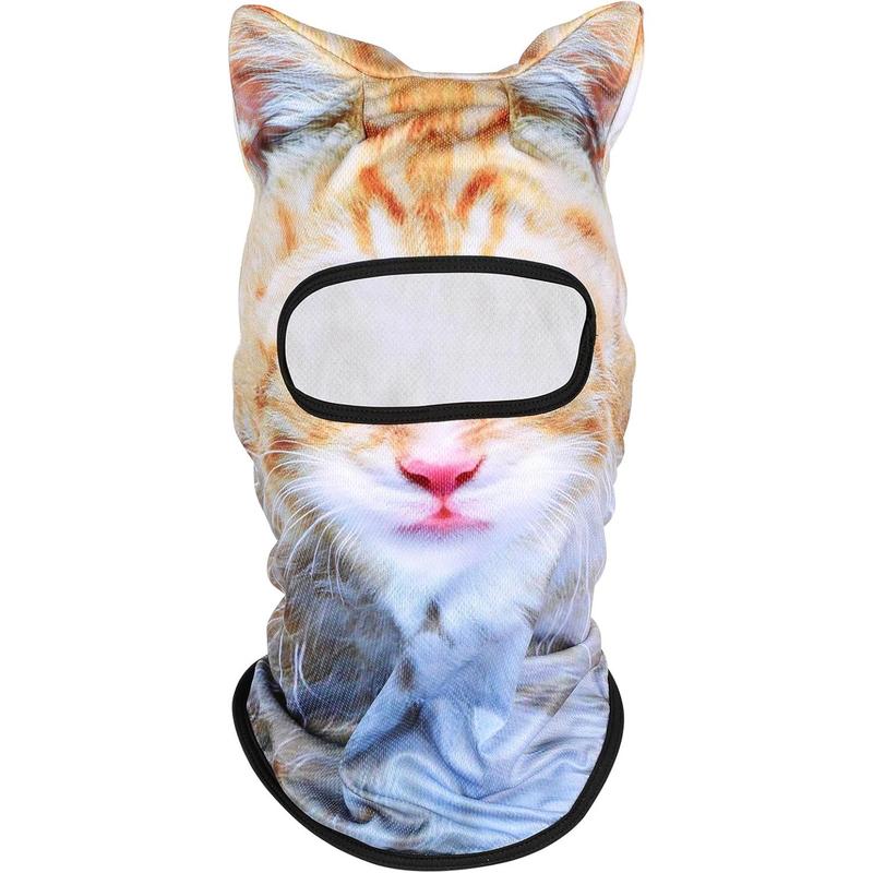 3D Cat Ski Balaclava Sheisty Face Mask,with Ears for Music Festivals ...
