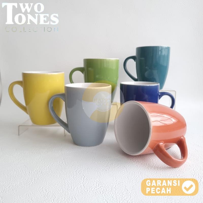 HOMECO 1pcs Two Tones Collection Mug Corel 11oz Gelas Keramik Warna ...