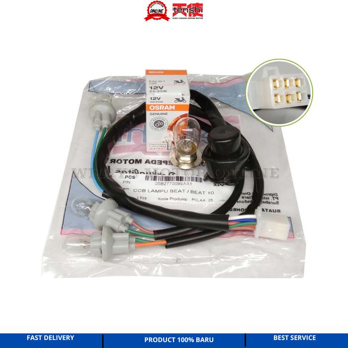 Jual Fitting Soket Lampu Depan Beat Karbu / Pitting Lampu Beat Karbu ...