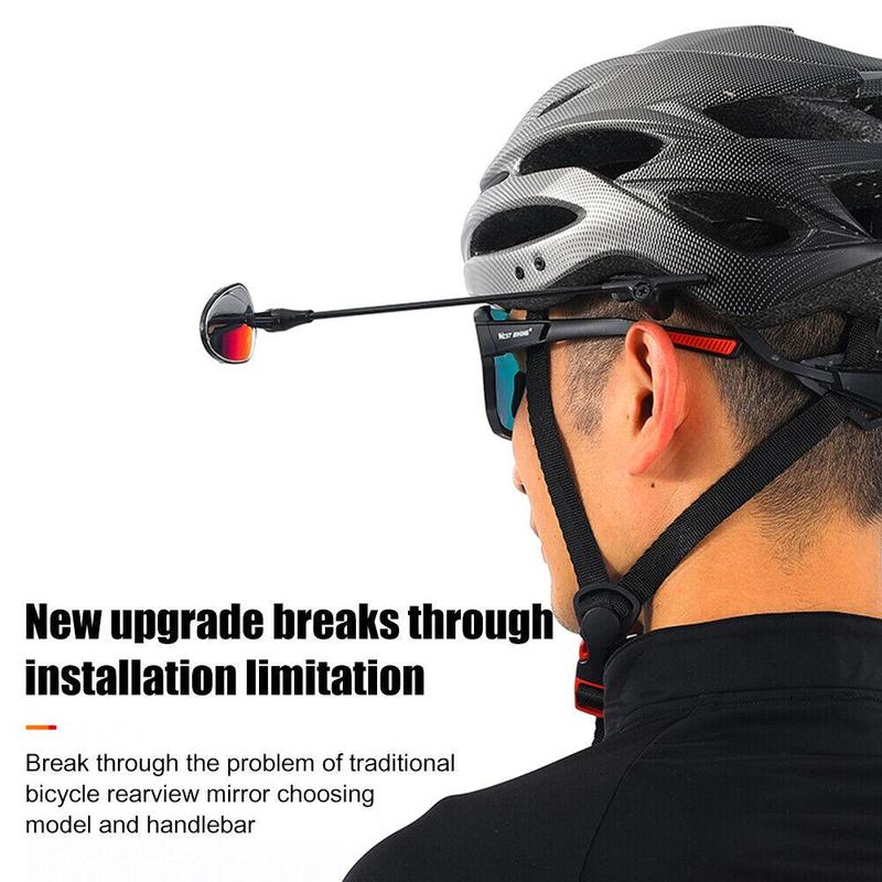 Bike Helmet Rearview Mirrors 360° Adjustable Clear View Mountain ...