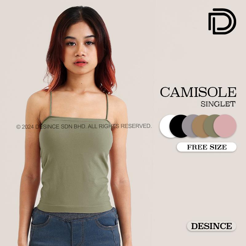 Singlet Wanita, DESINCE, Kamisol Boleh Diregangkan, Baju Tangki ...