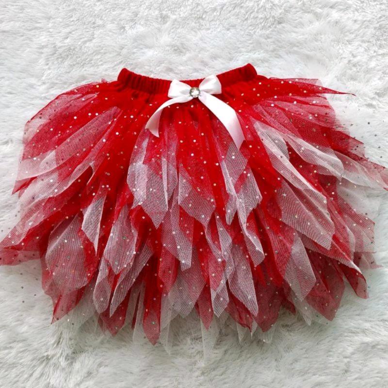 ROK TUTU ANAK PENDEK JARUM || ROK TUTU ANAK MERAH PUTIH - Shop | Tokopedia