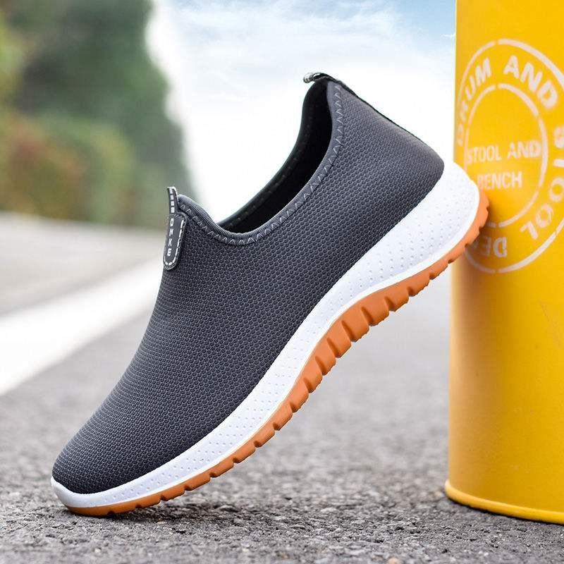 A Pair of Canvas Shoes for Middle-aged and Elderly Men, Thickened ...