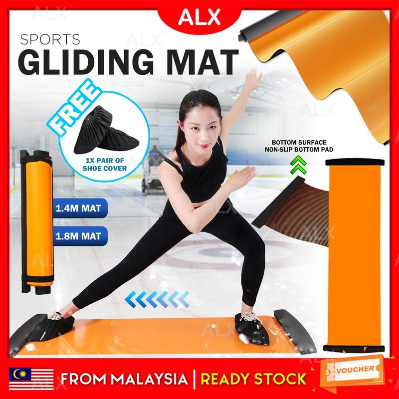ALX 1.8M Sliding Mat Yoga Mat Thigh Trainer Speed Skating Ma - TikTok ...
