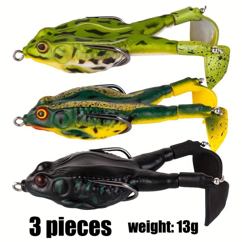 Artificial Frog Fishing Lure (3 Counts/set), Rotating Legs Fishing Bait ...