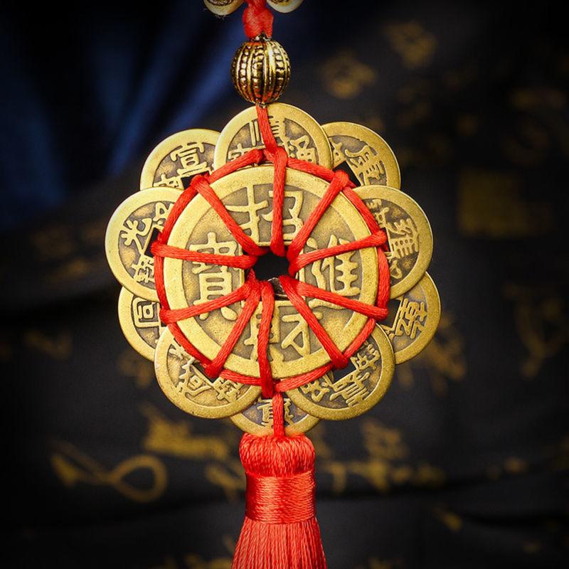 Lucky charms Chinese fortune coins decorative ornaments Health - TikTok ...