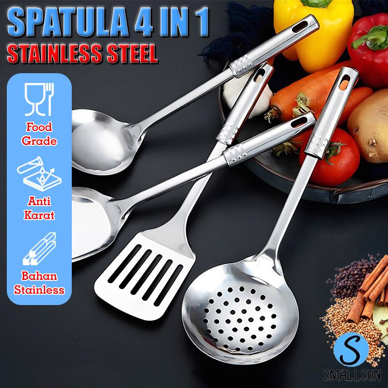 (SS) Spatula Set Stainless 4 In 1 Sodet Stainless Sutil Set isi 4 Set ...