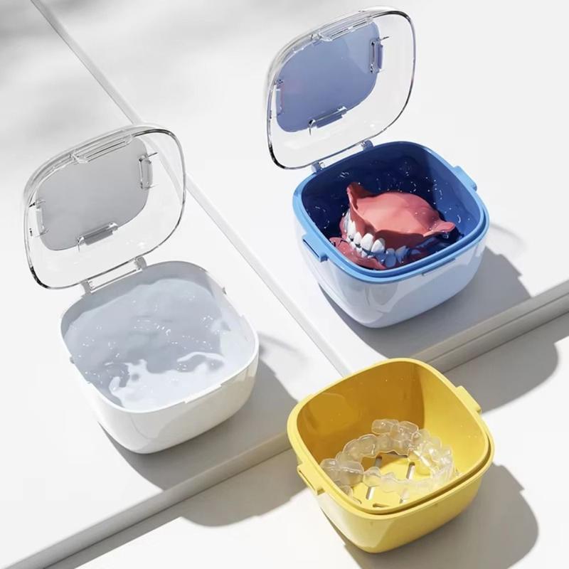 Portable Double Layer Invisible Braces Box Draining Cleaning - TikTok ...