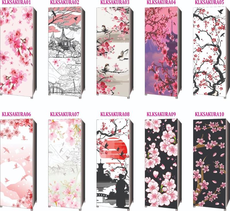 Sticker Kulkas 1Pintu motif SAKURA/KLK1P-SKR/Printing hires. - Shop ...