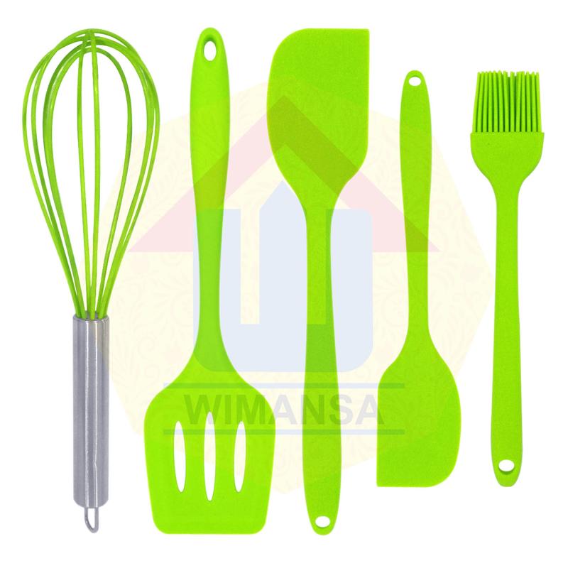 SPATULA SILICON SET 5 PCS - 5 PIECE BAKING PROPS - Shop | Tokopedia