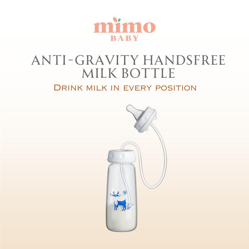 Mimo Baby Anti-Gravitation Handsfree Milk Bottle, 150ml | Accessories ...
