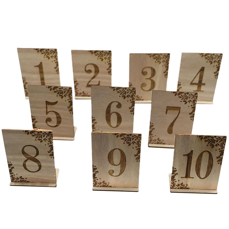 Wooden Wedding Table Number Tag Signs Set Letters Digital fo - TikTok ...