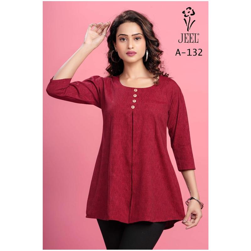 JEEL Short Kurtis for Casual and Office Wear Tops Only A Series ...