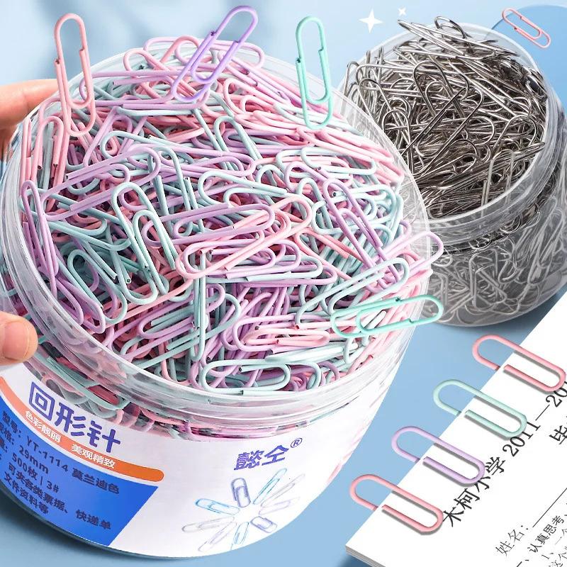 160 pcs Color paper clips office supplies paper clip large file ...