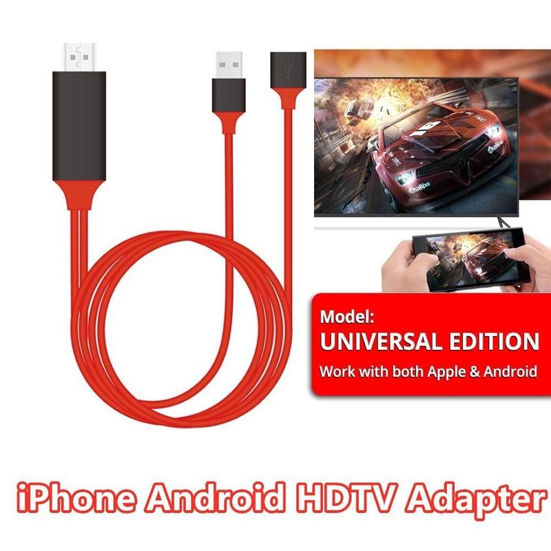 Kabel Penyesuai Skrin Sama HDMI Mirascreen USB Universal, 3 dalam ...