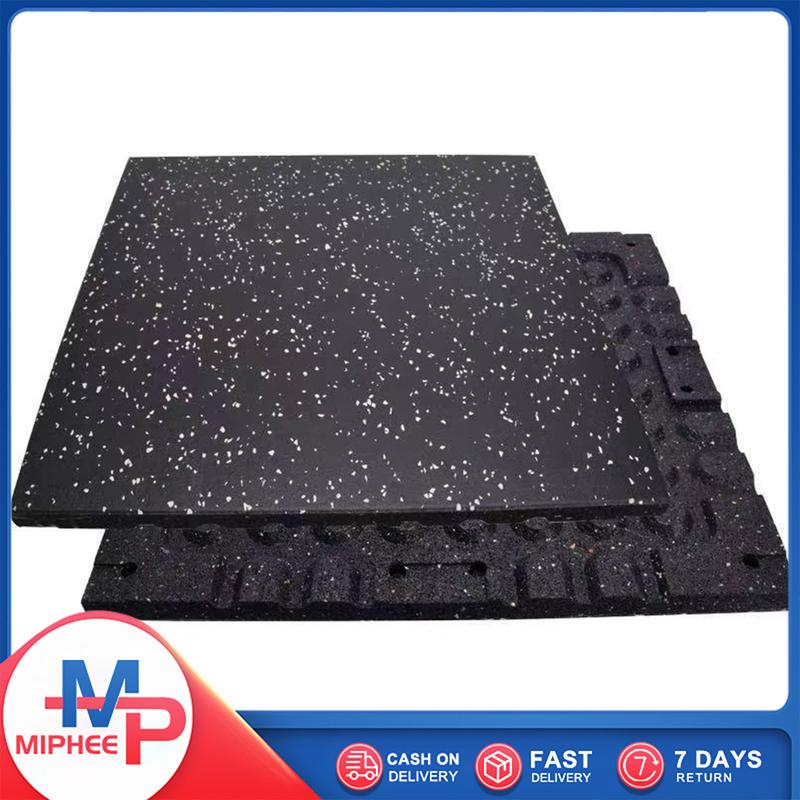 Miphee.ph Gym rubber floor mat household strength area shock - TikTok ...