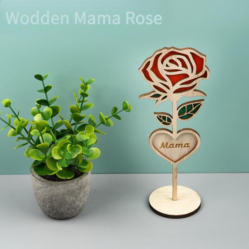 New Product Creative New Wood Mama Rose Wood Mother's Day Father's ...