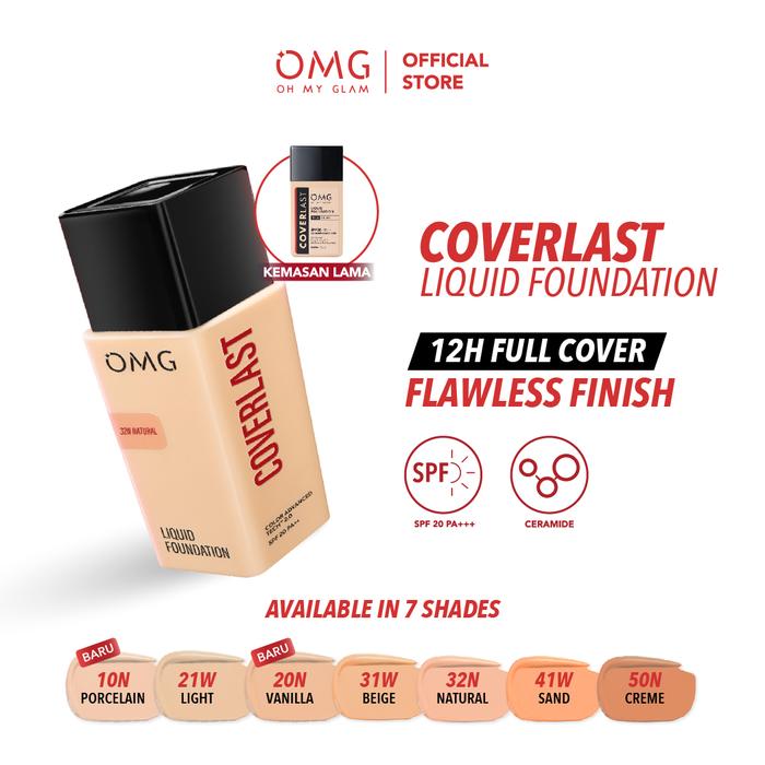 Promo OMG Oh My Glam Coverlast Liquid Foundation - Flawless Coverage ...